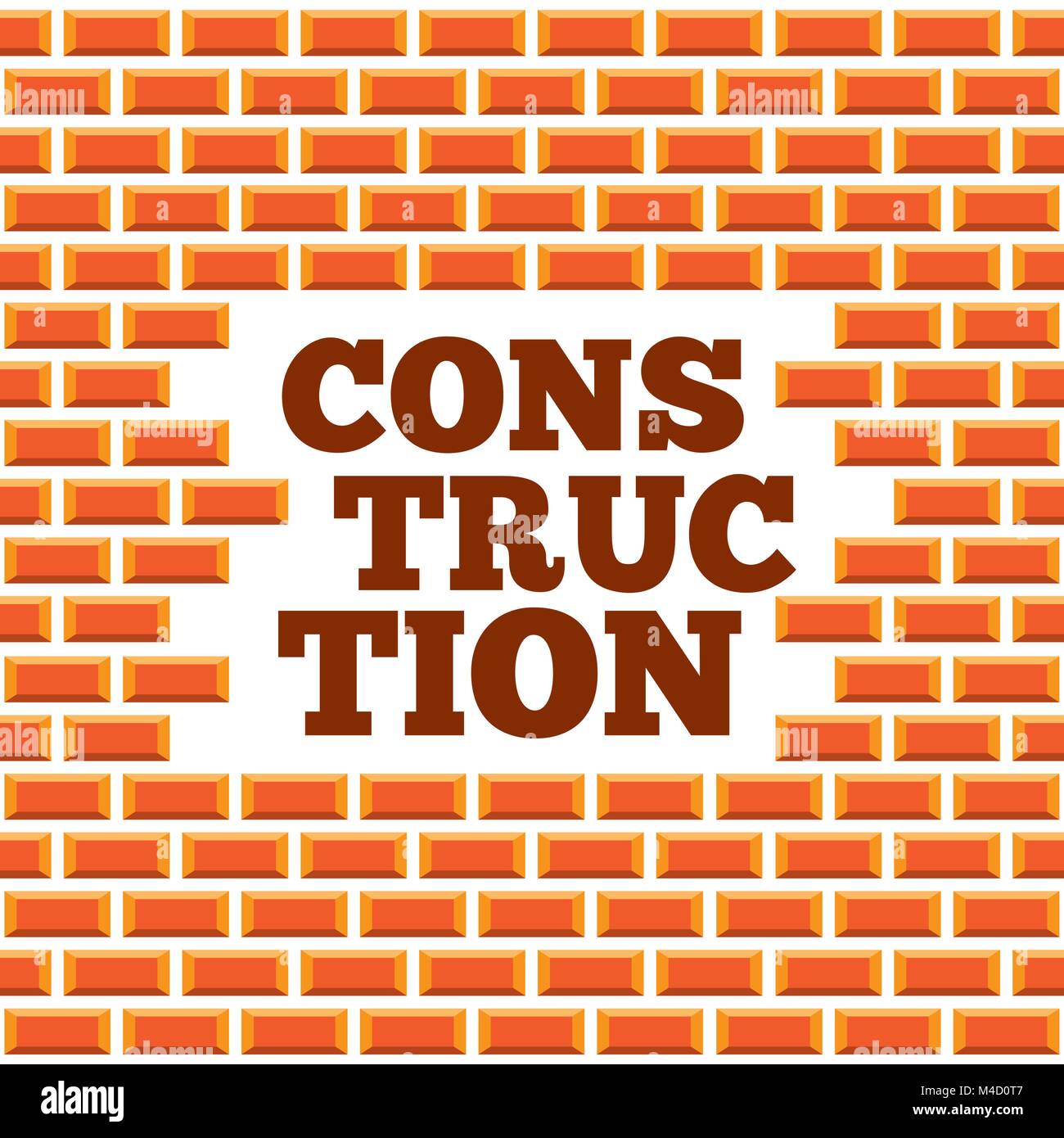 wall brick construction lettering structure Stock Vector Image & Art ...