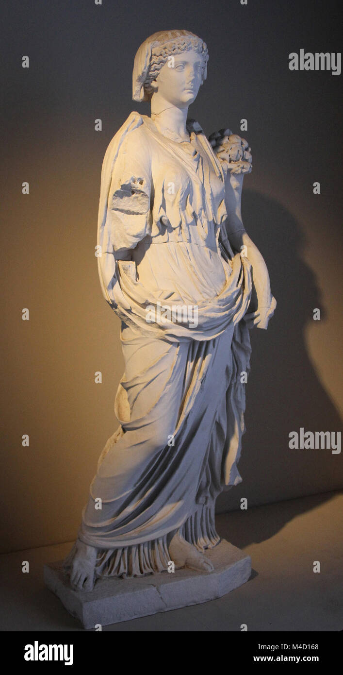 Statue of Livia as Ceres from Pozzuoli. Marble, second quarter of 1st ...