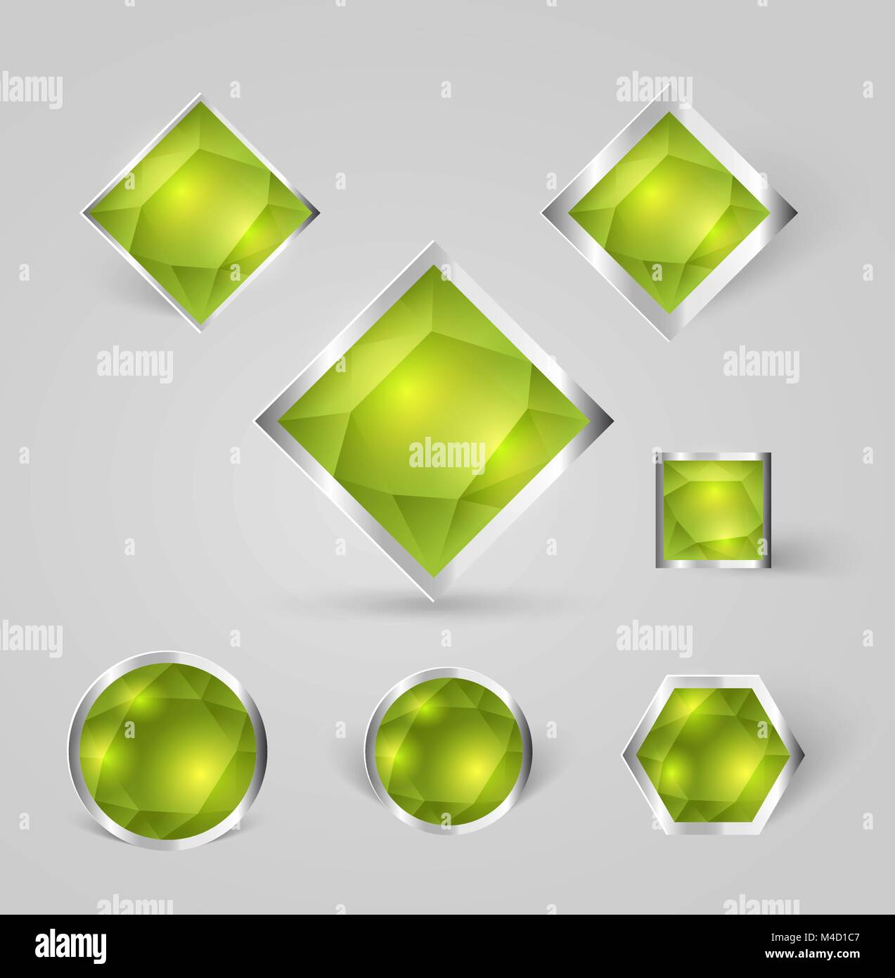 Crystals and metal Stock Vector Images - Alamy