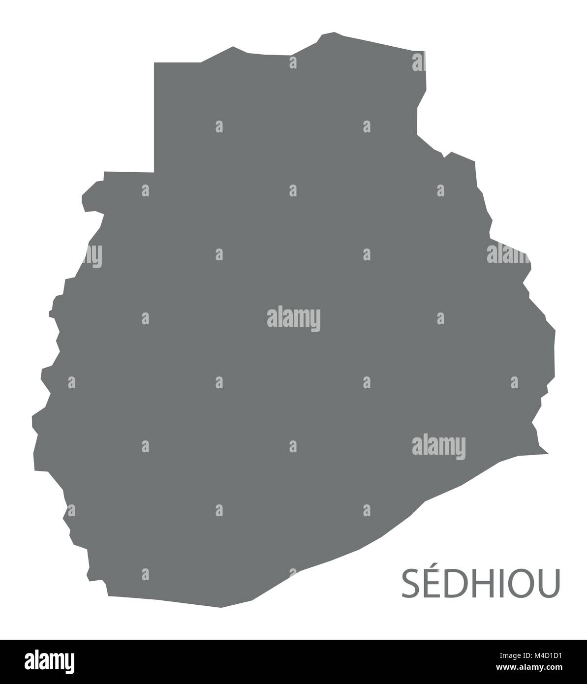 Sedhiou silhouette map hi-res stock photography and images - Alamy
