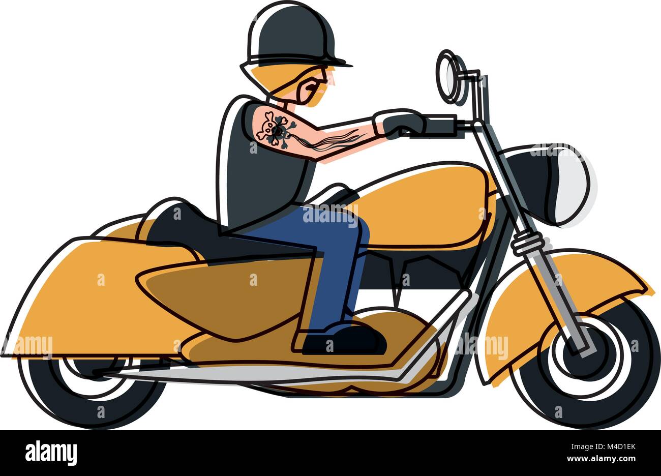 Motorcycle riding club Cut Out Stock Images & Pictures - Alamy