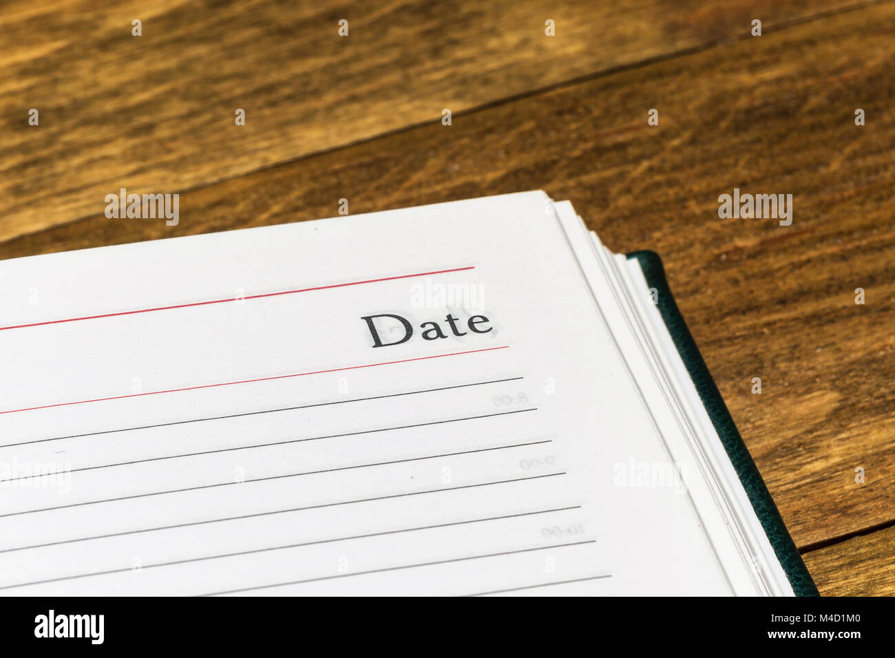Open diary page word hi-res stock photography and images - Alamy