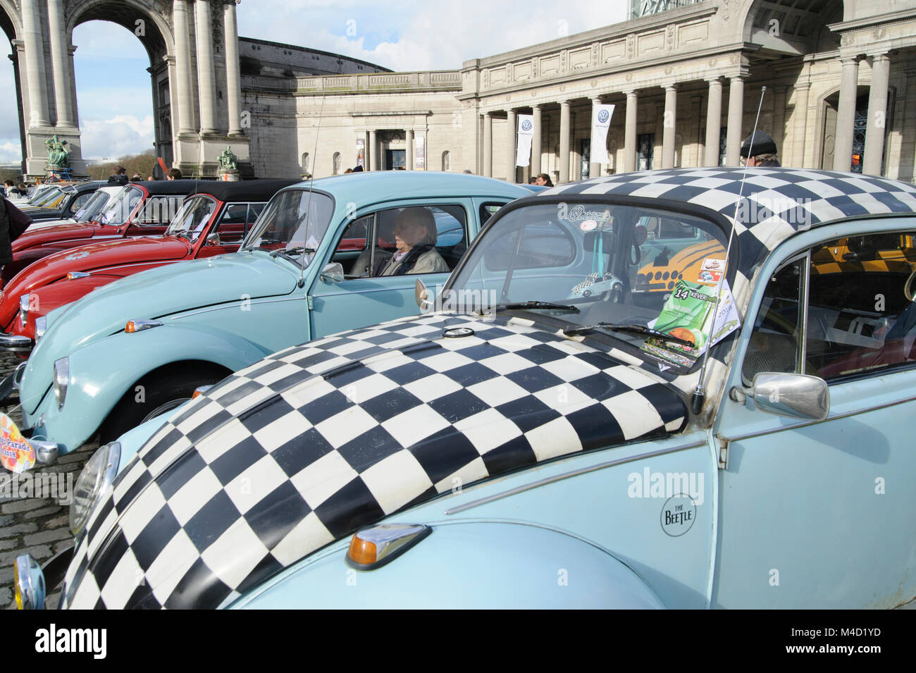 Volkswagen Beetles at a rally in Brussels.Belgium.2018 Stock Photo - Alamy