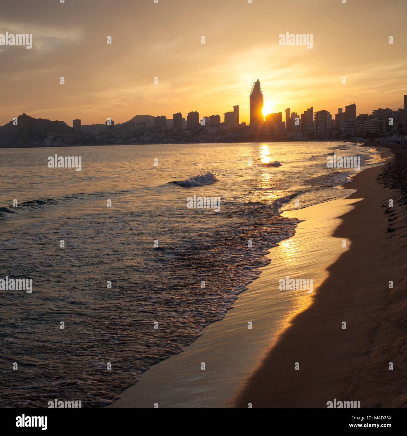 Poniente beach benidorm hi-res stock photography and images - Alamy