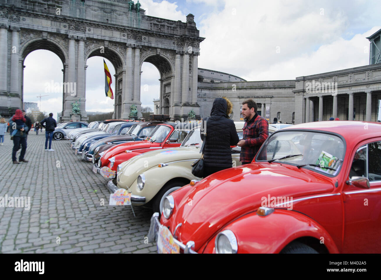 Volkswagen Beetles at a rally in Brussels.Belgium.2018 Stock Photo - Alamy