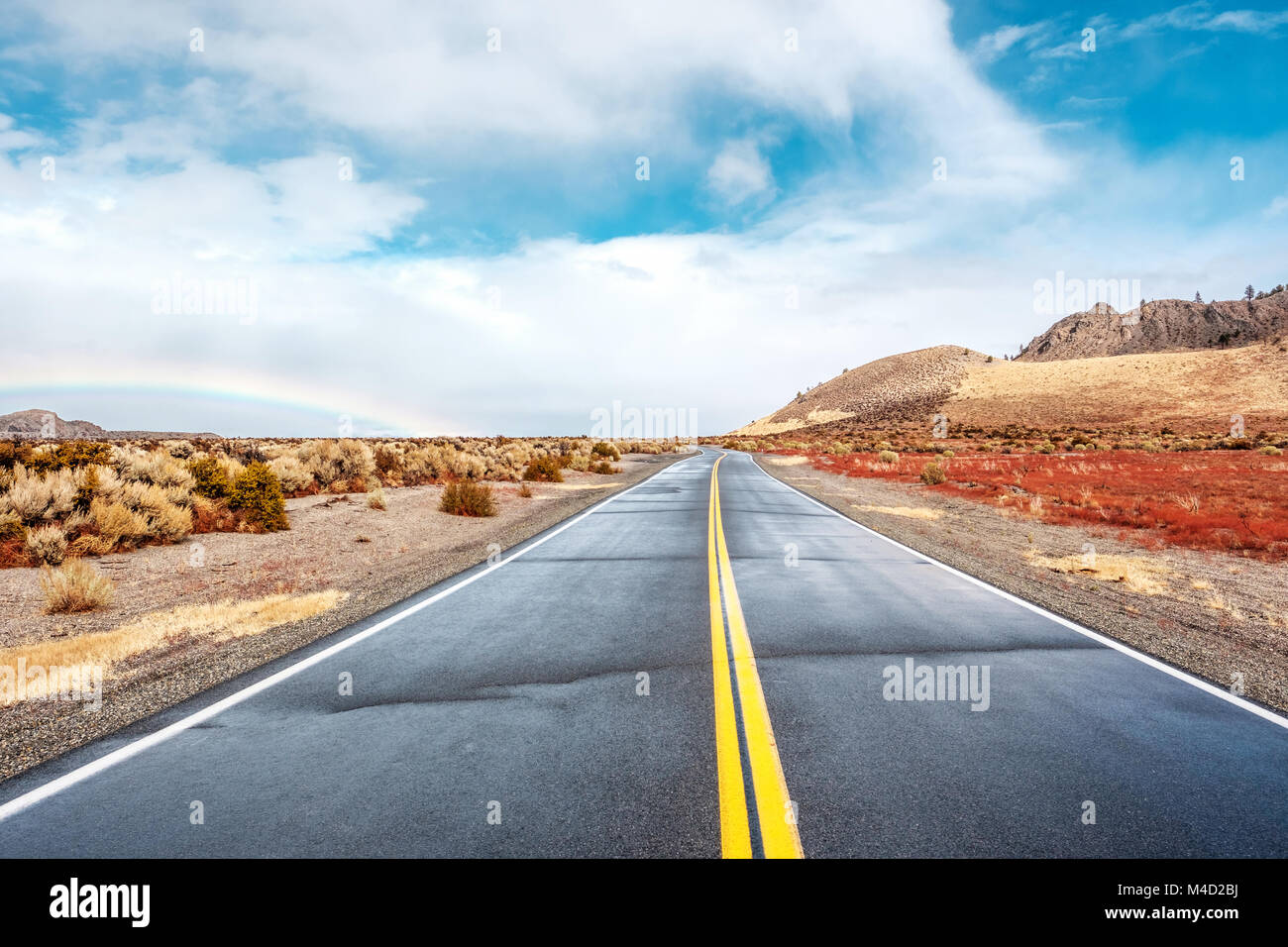 Open highway rainbow hi-res stock photography and images - Alamy