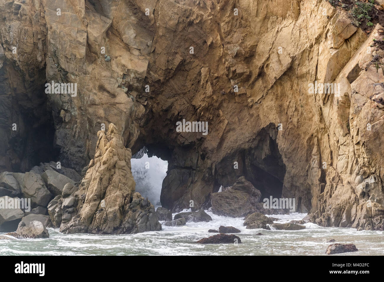 Rock at Pfeiffer Beach, California Stock Photo - Alamy