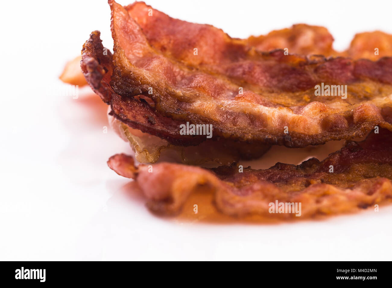 Cooked Bacon Strips Stock Photo - Alamy