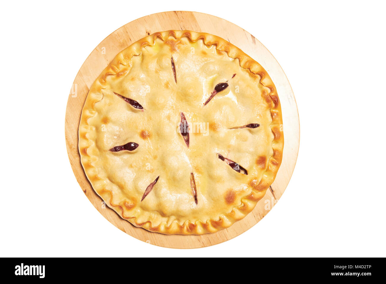 Pie isolated on white Stock Photo - Alamy