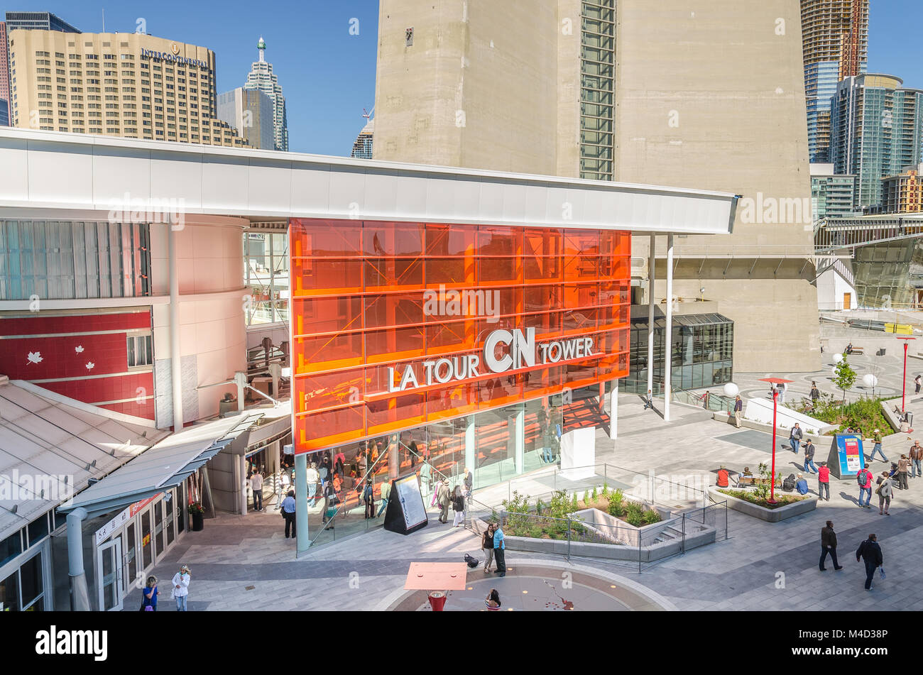 Toronto CN (Canadian National) Tower entrance, Toronto Stock Photo - Alamy