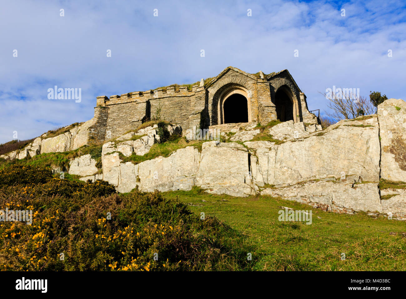 Queen Adelaide's Grotto, Penlee Battery on Rame Head peninsular ...