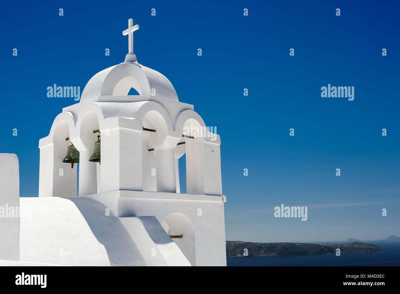 Church in Fira, Santorini Stock Photo - Alamy