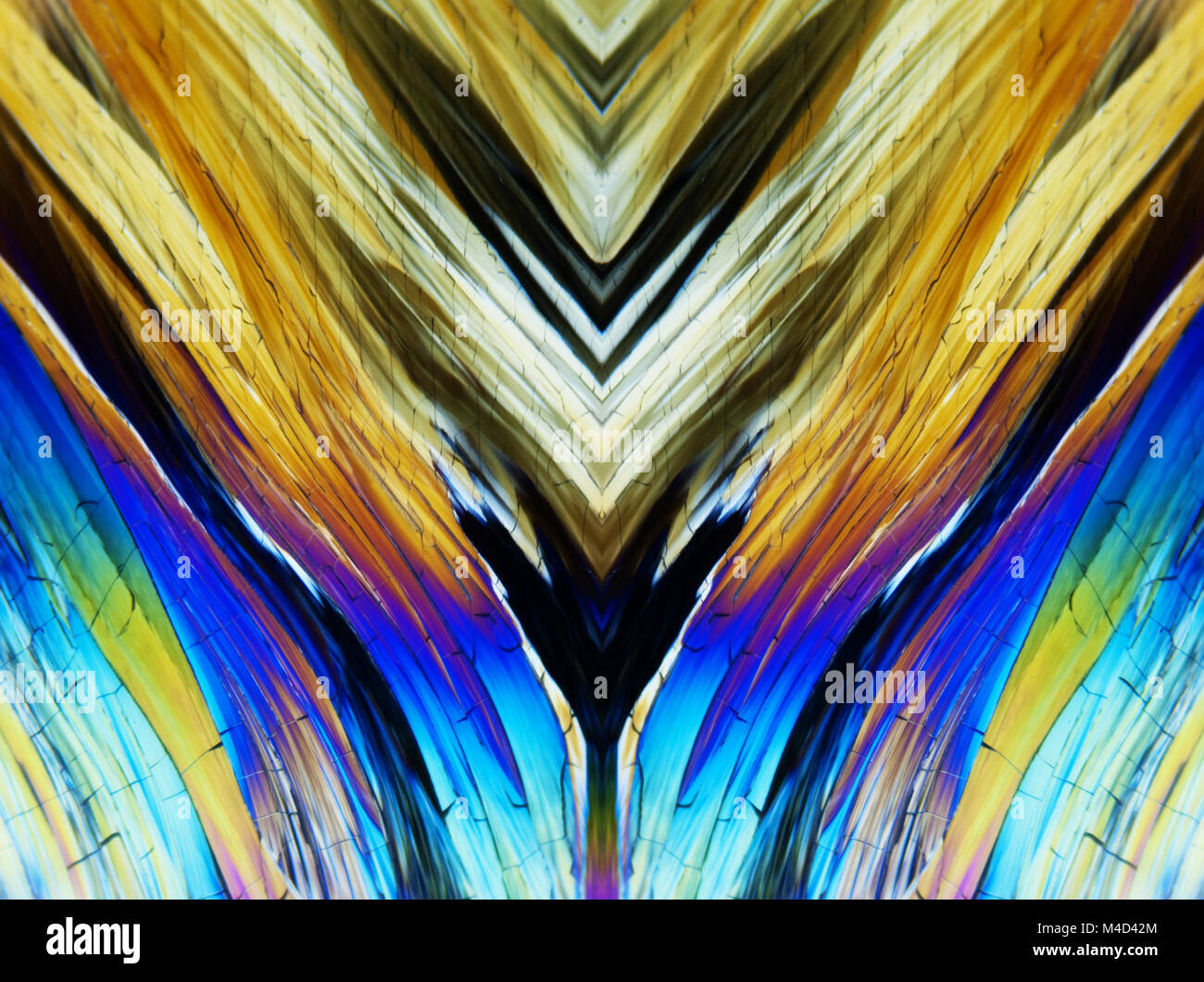 Micro Photography of Microcrystals mirrored Stock Photo - Alamy