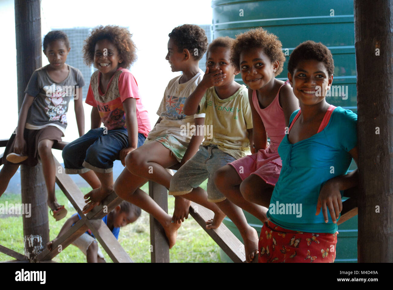 Fijian women and girls hi-res stock photography and images - Alamy