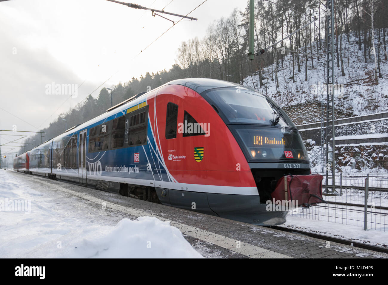 Modernized regional train of the Deutsche Bahn Stock Photo - Alamy