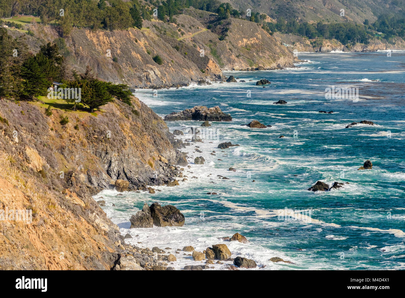 USA Pacific coast landscape, California Stock Photo - Alamy