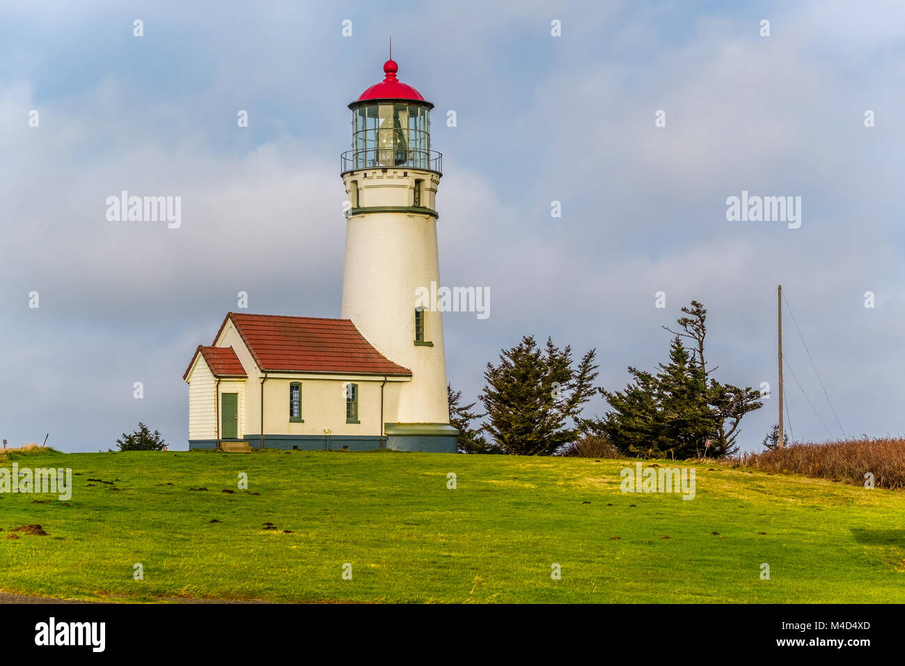 Cape Blanco Lighthouse at Pacific coast, built in 1870 Stock Photo - Alamy