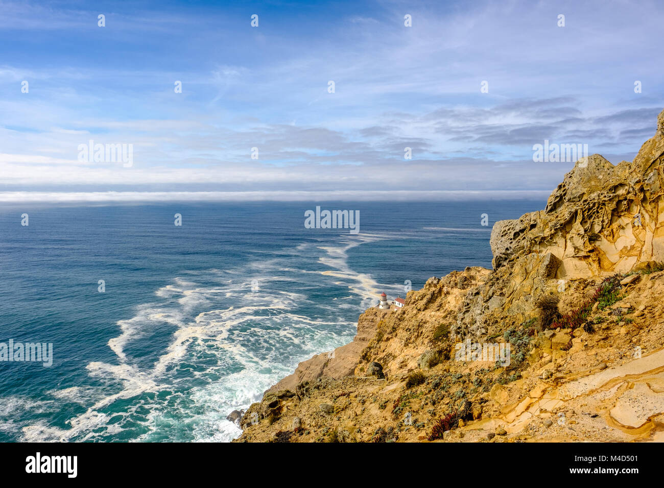 Point Reyes Lighthouse at Pacific coast, built in 1870 Stock Photo - Alamy