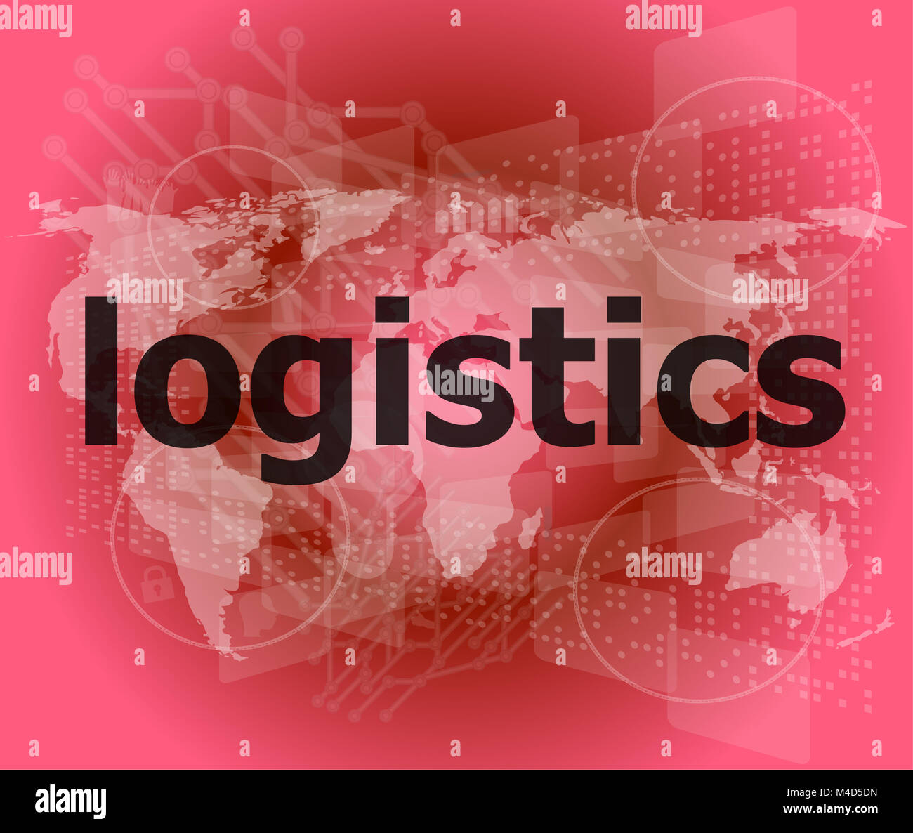 business concept: logistics word on digital screen Stock Photo - Alamy