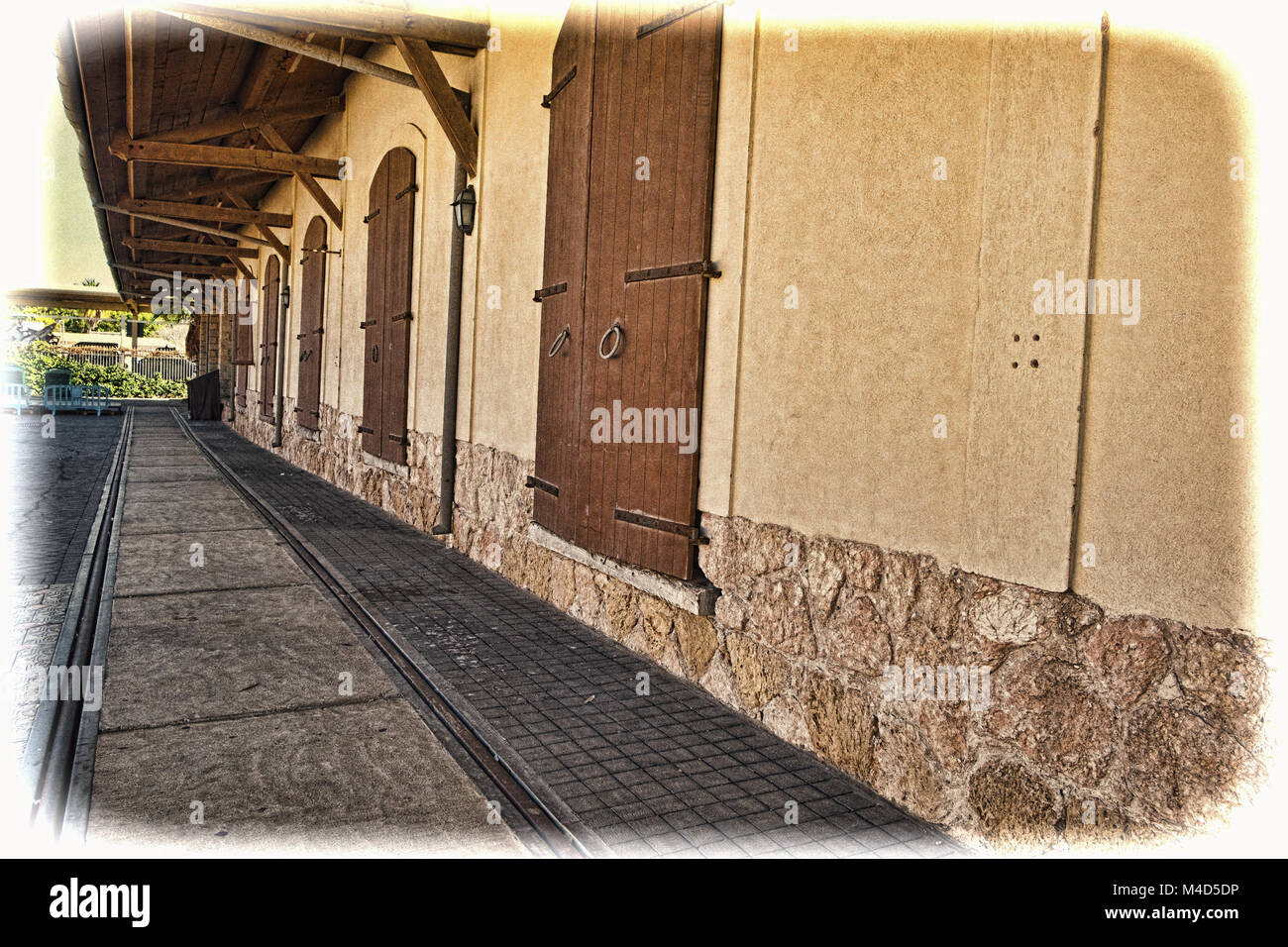 Retro Railroad Warehouse Stock Photo - Alamy