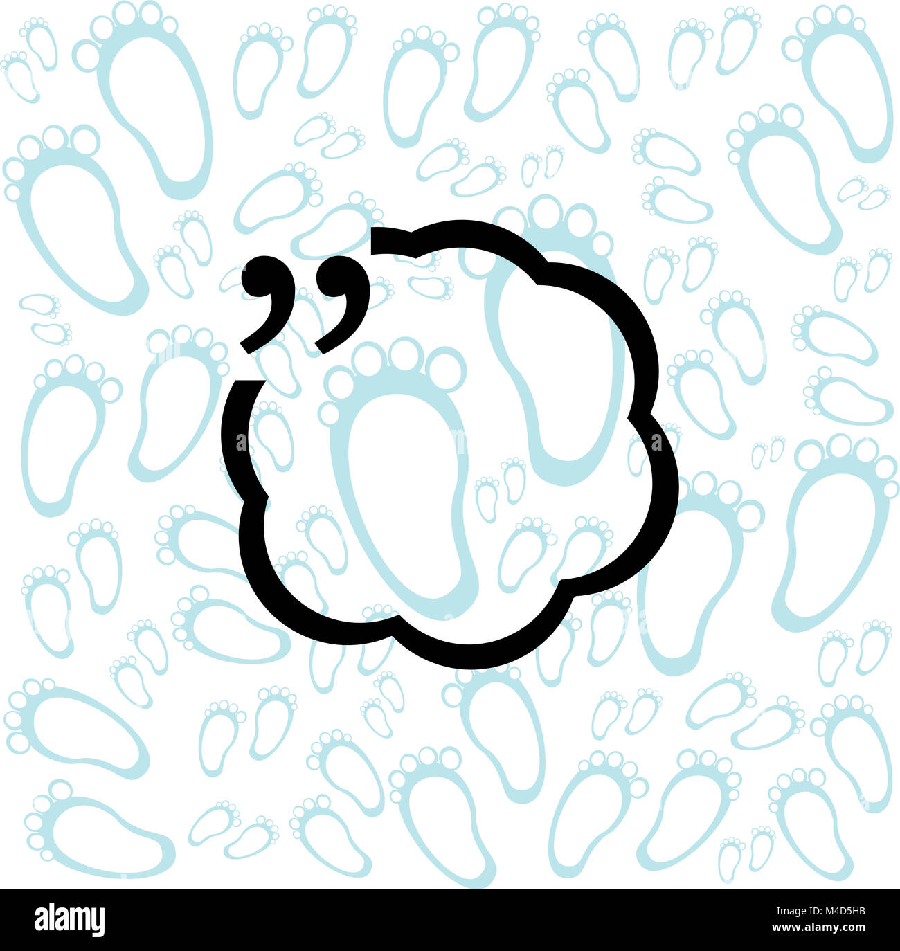 Quotation Mark Speech Bubble. Quote sign icon. Abstract background ...