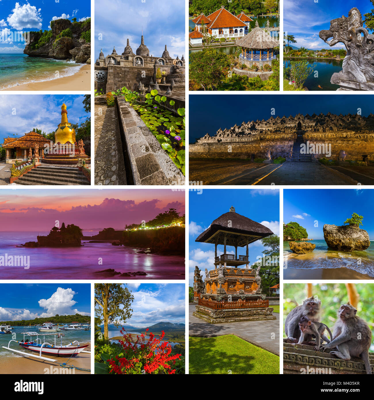 Collage of Bali Indonesia travel images (my photos Stock Photo - Alamy