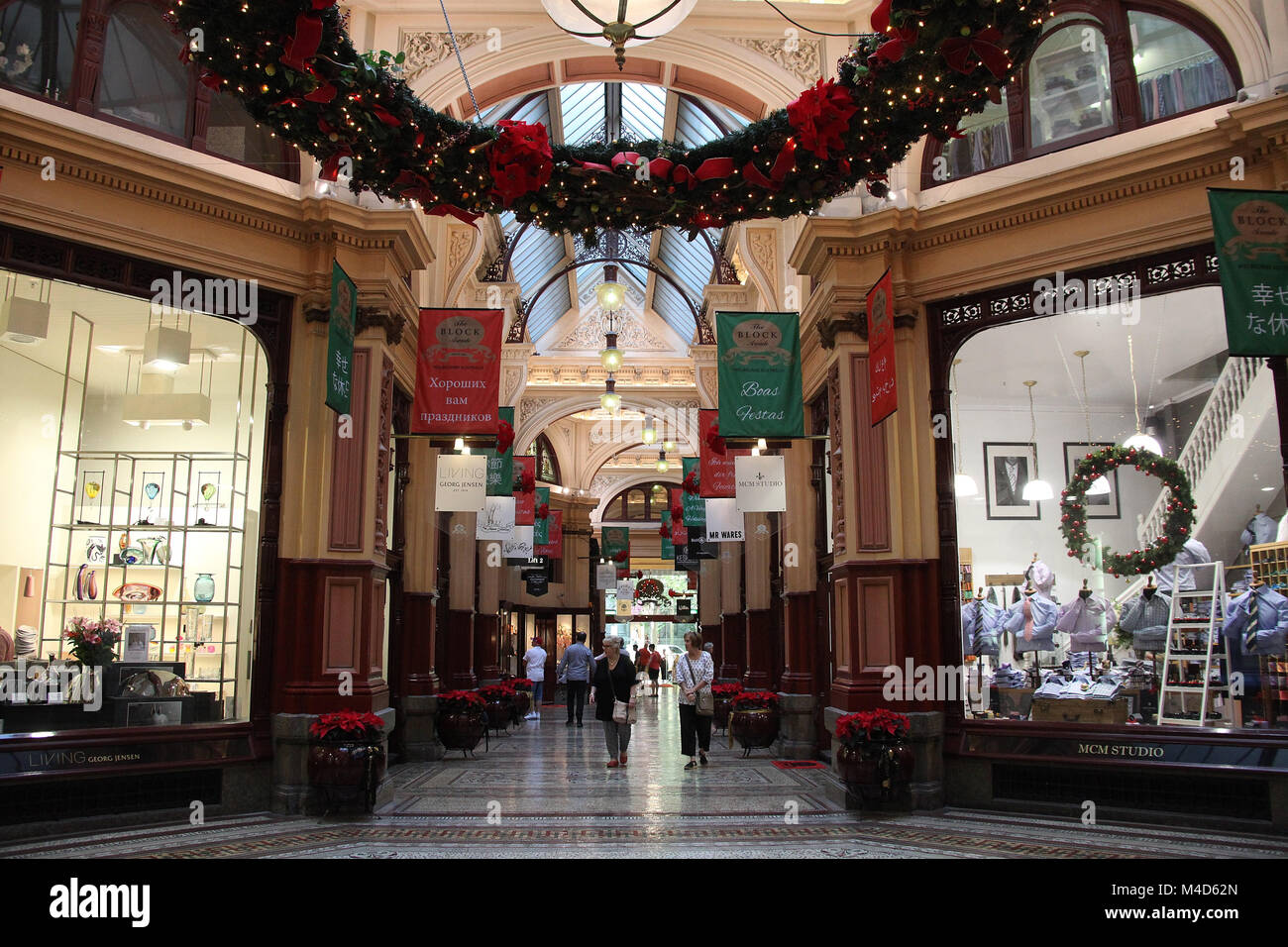 The Block shopping arcade in Melbourne Stock Photo - Alamy