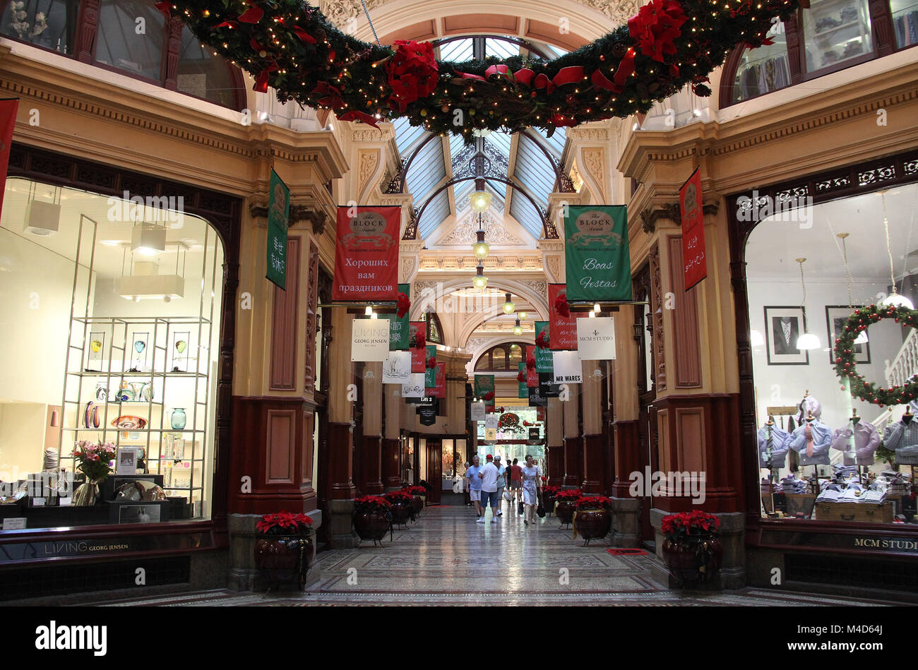 The Block shopping arcade in Melbourne Stock Photo - Alamy