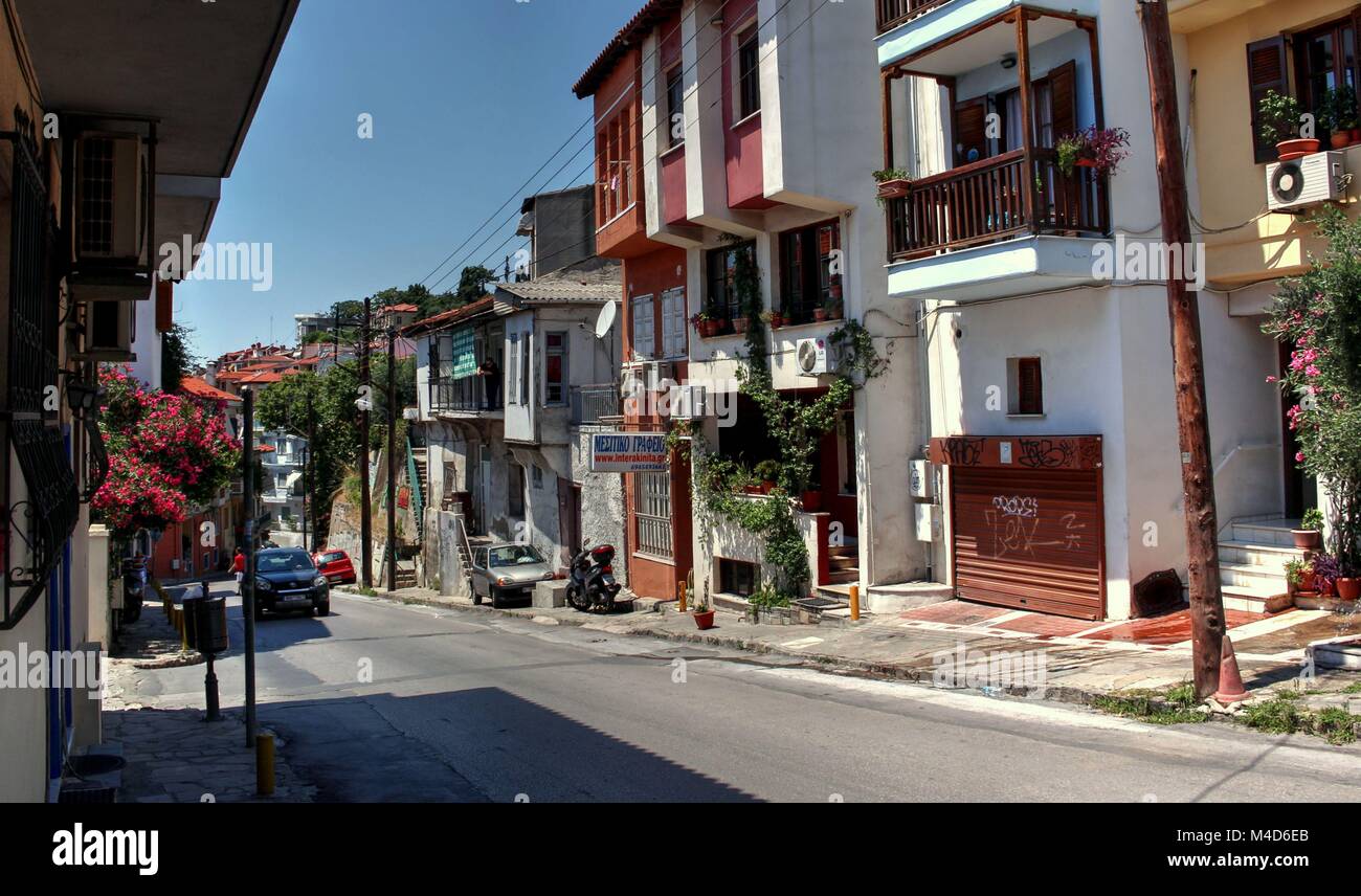 Greek portrait of everyday life in Thessaloniki Stock Photo - Alamy