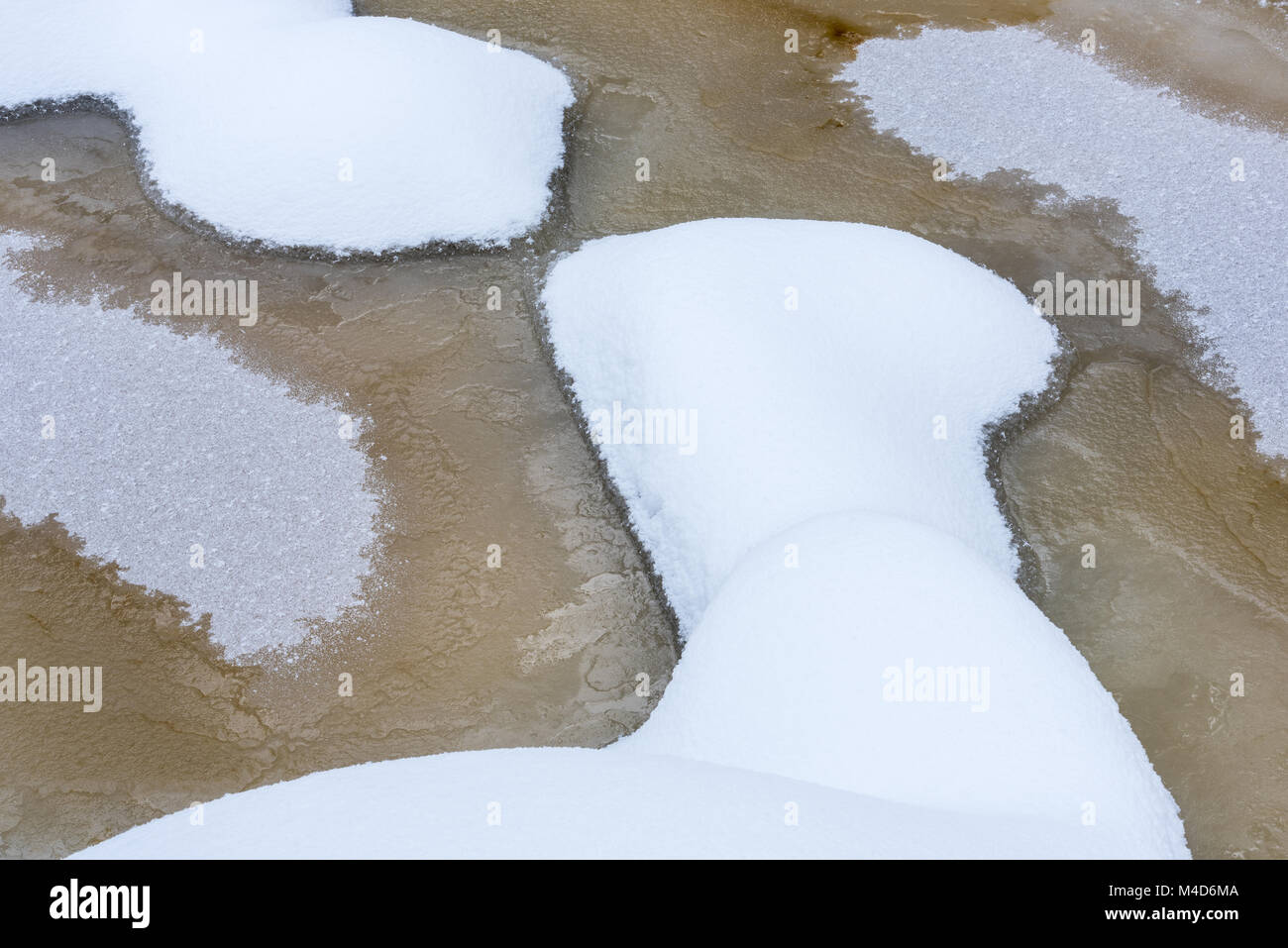 Ice structures in a creek, Lapland, Finland Stock Photo - Alamy