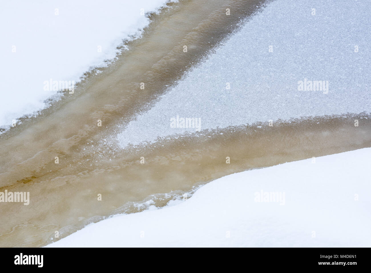 Ice structures in a creek, Lapland, Finland Stock Photo - Alamy