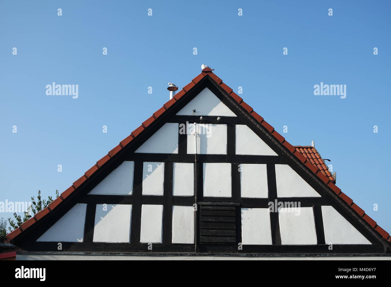 Half-timbered house gable Stock Photo - Alamy