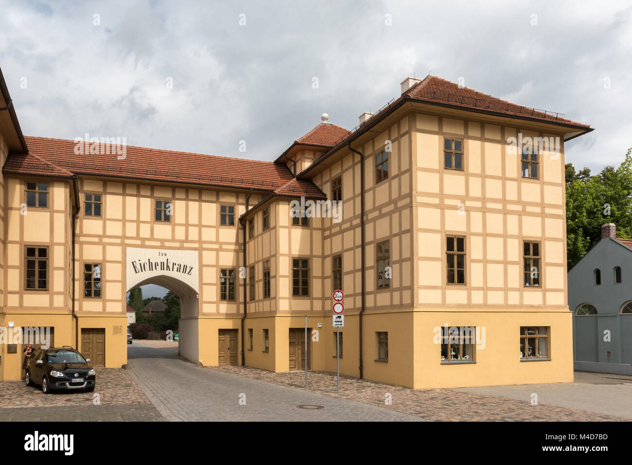 Converted GDR 'Konsum' store Stock Photo - Alamy