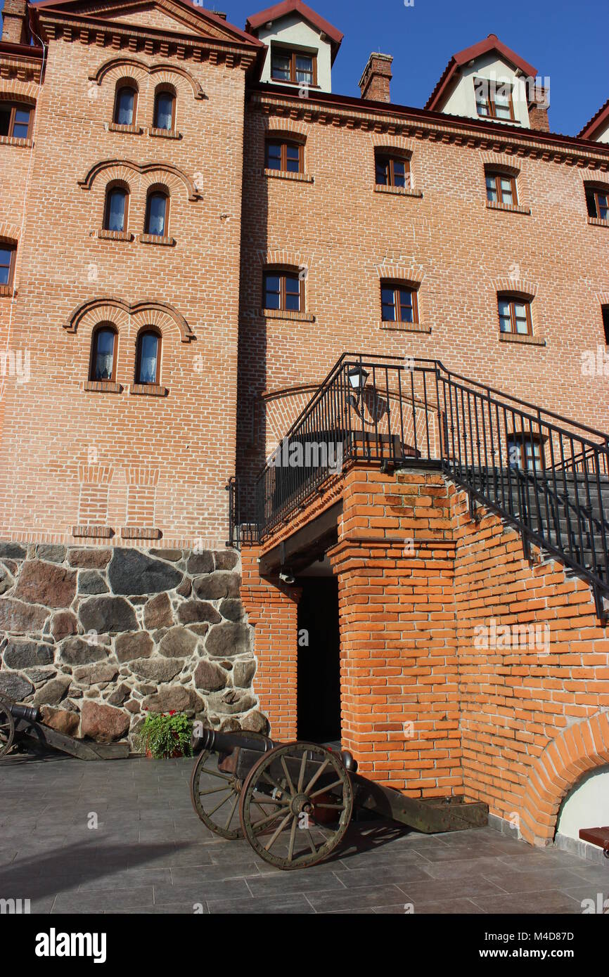Mazury. Restored Teutonic castle in Ryn Stock Photo - Alamy