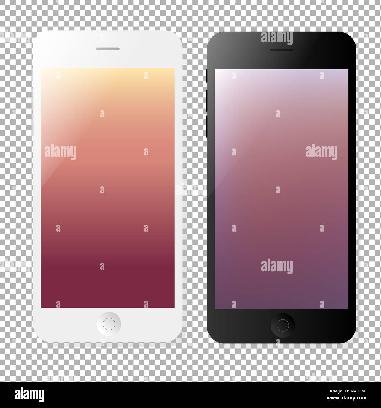Phone Template Set Stock Photo - Alamy