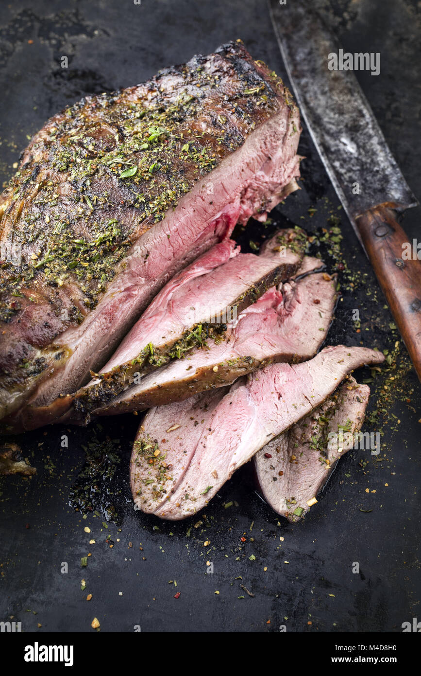 Venison haunch steak hi-res stock photography and images - Alamy