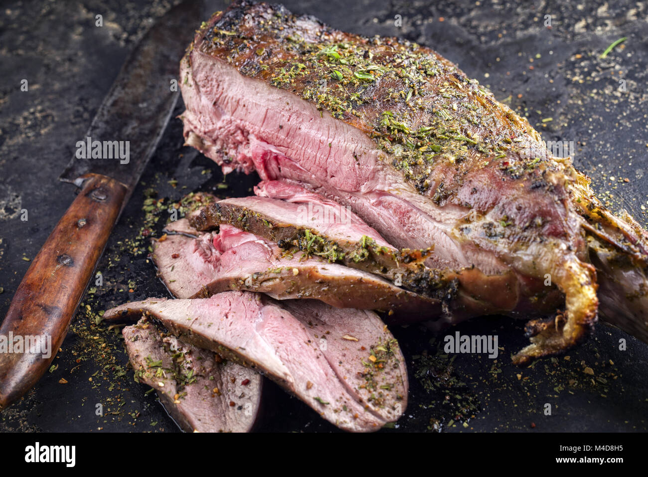 Venison haunch hi-res stock photography and images - Alamy