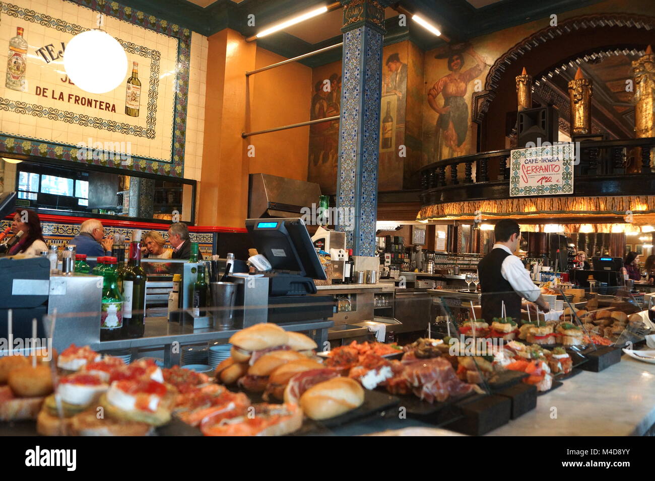 Cafe Iruna (Mudejar Style), Bilbao,Basque Country Stock Photo - Alamy