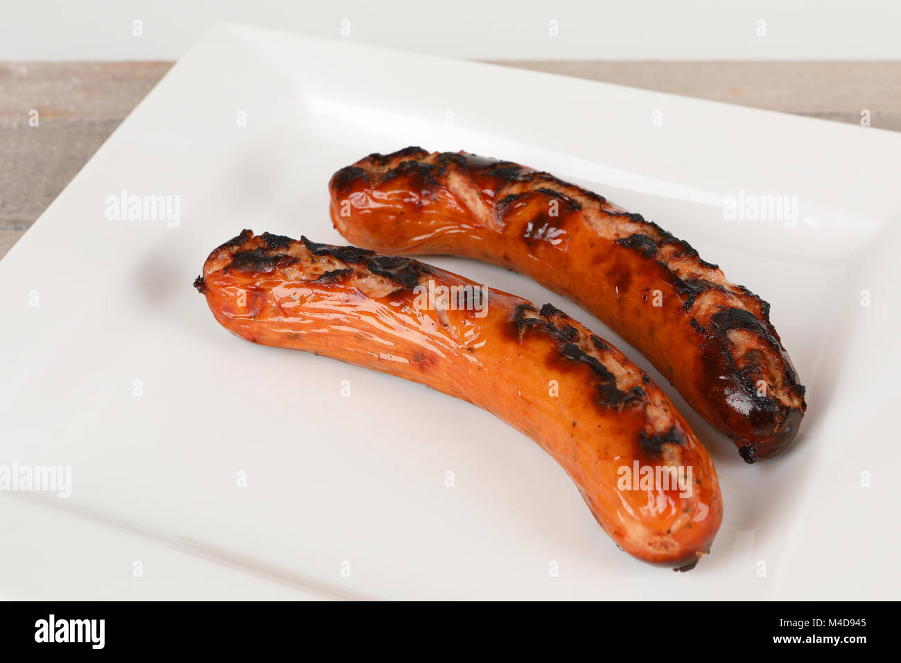 grilled polish sausage Stock Photo - Alamy
