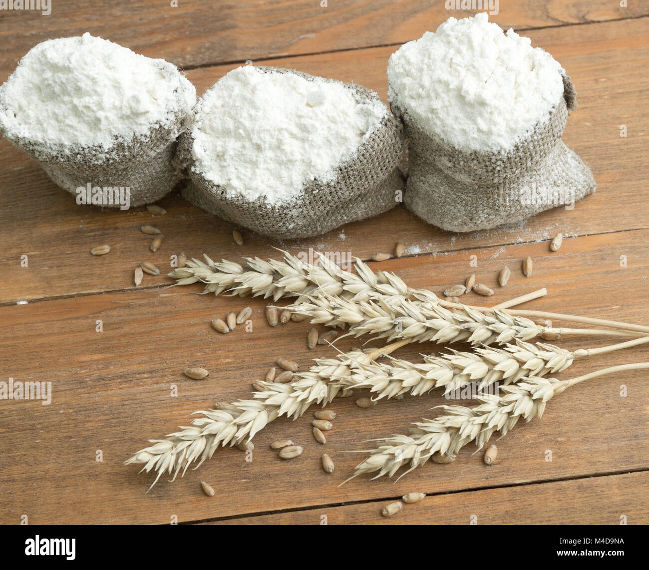 wheat on table Stock Photo - Alamy