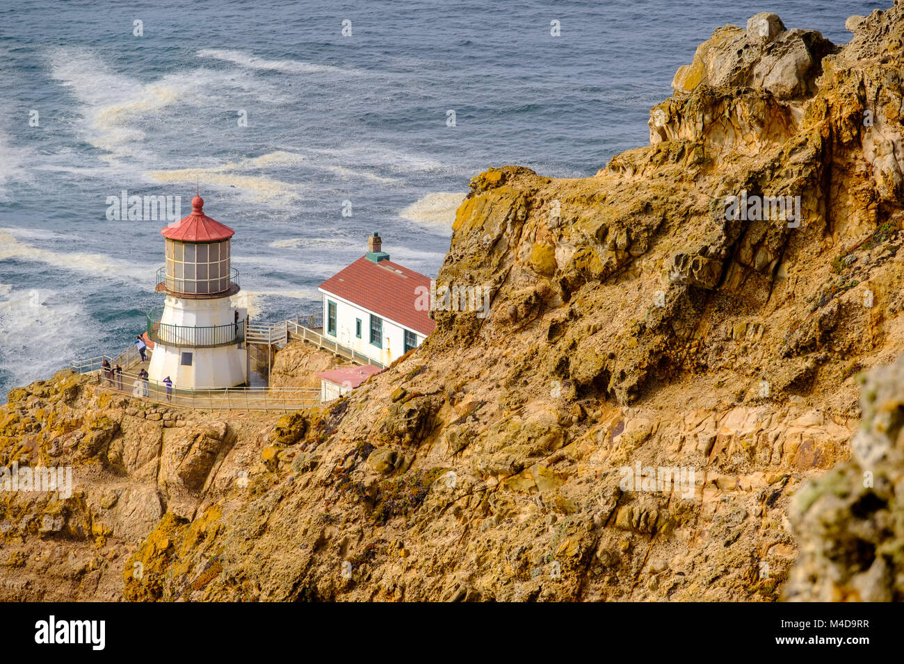 Point Reyes Lighthouse at Pacific coast, built in 1870 Stock Photo - Alamy