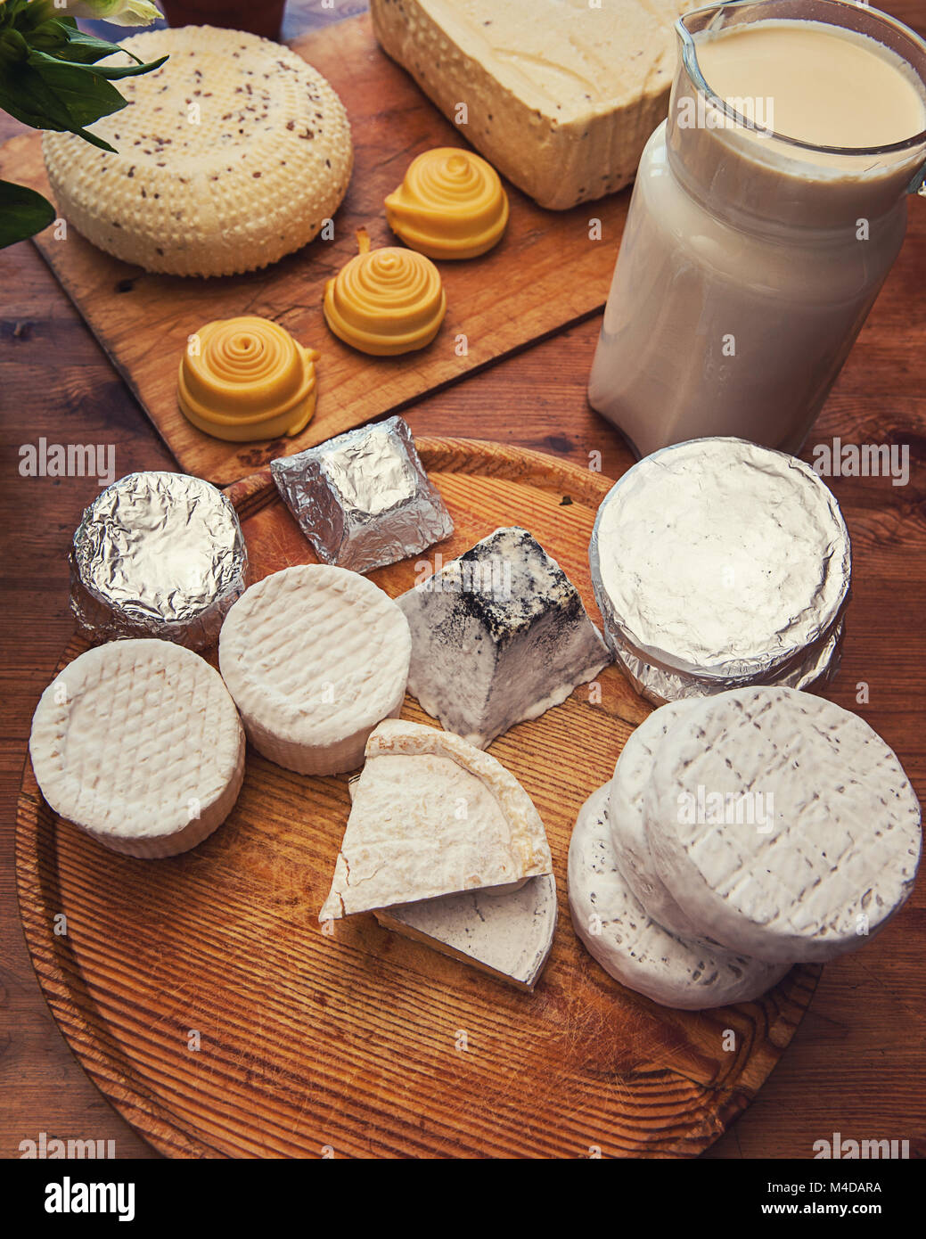 Set of different cheese Stock Photo - Alamy