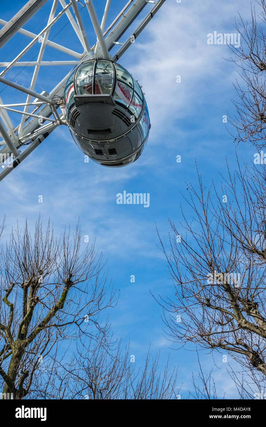 London Eye passenger capsule Stock Photo - Alamy