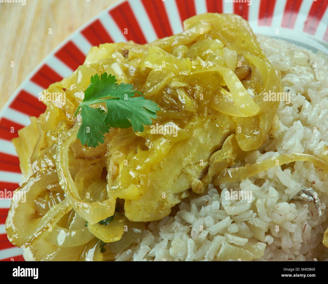 Lebanese Baked Fish With Rice Stock Photo - Alamy