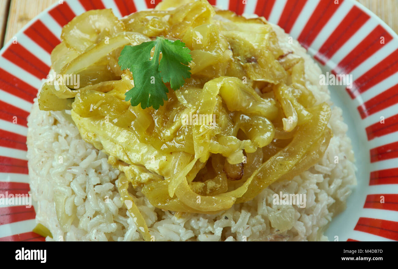 Lebanese Baked Fish With Rice Stock Photo - Alamy