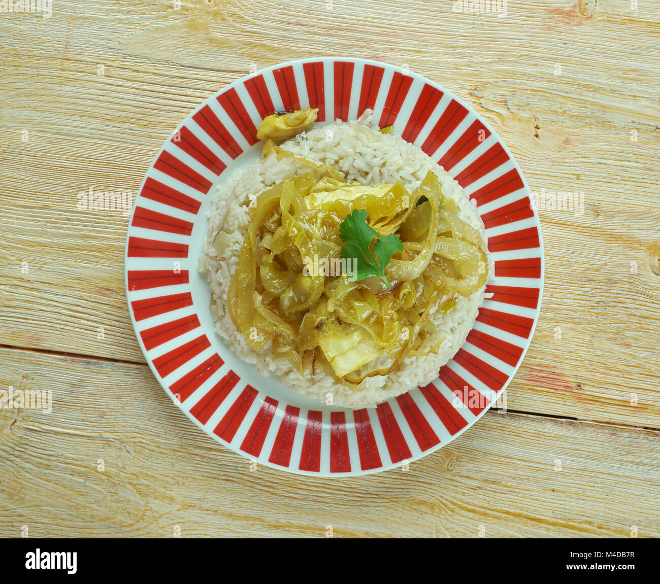 Lebanese Baked Fish With Rice Stock Photo - Alamy