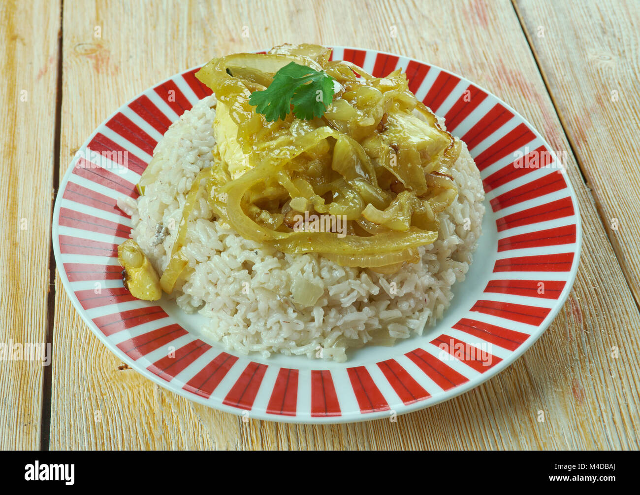 Lebanese Baked Fish With Rice Stock Photo - Alamy