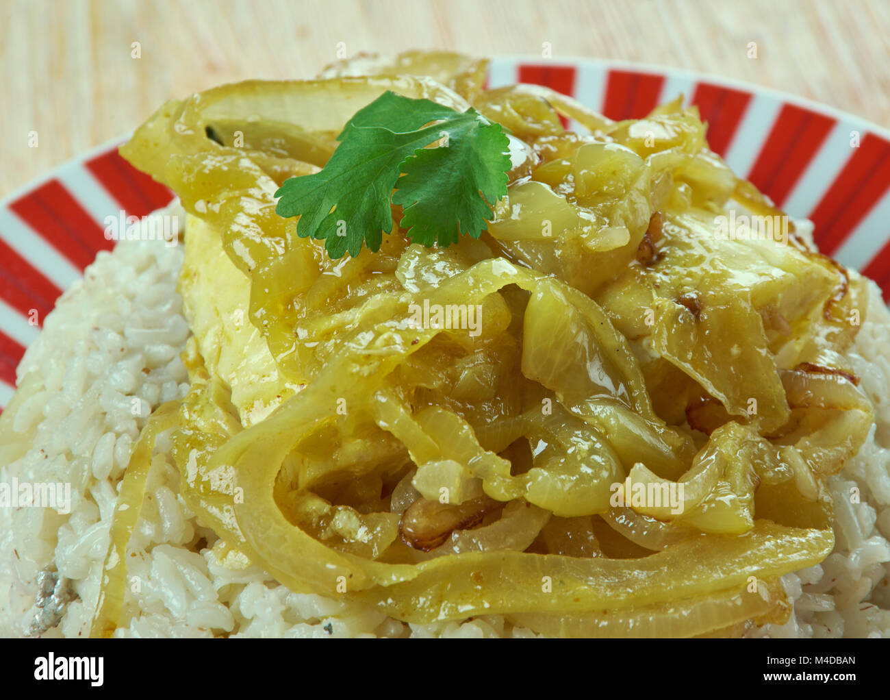 Lebanese Baked Fish With Rice Stock Photo - Alamy