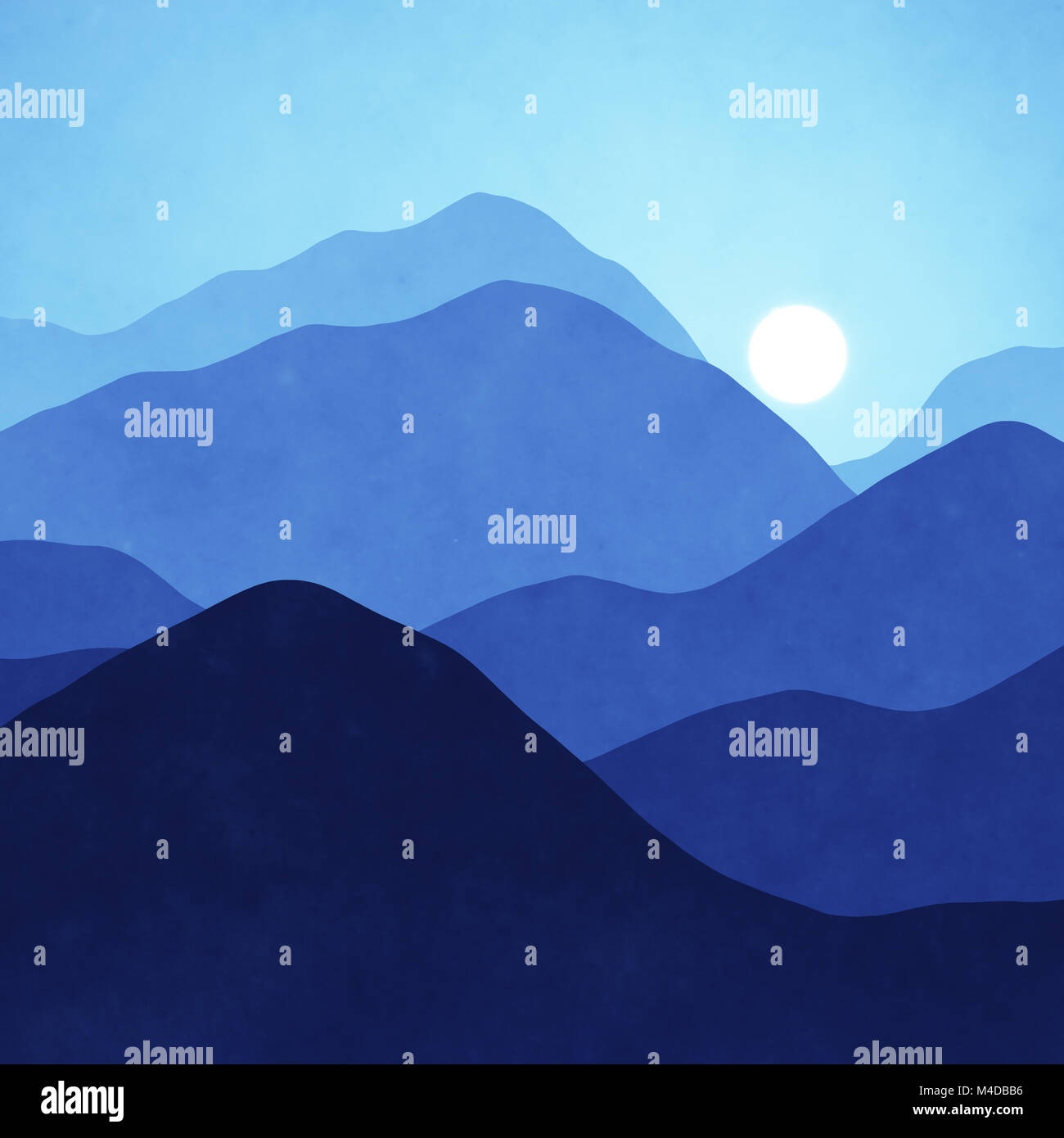blue landscape background Stock Photo - Alamy