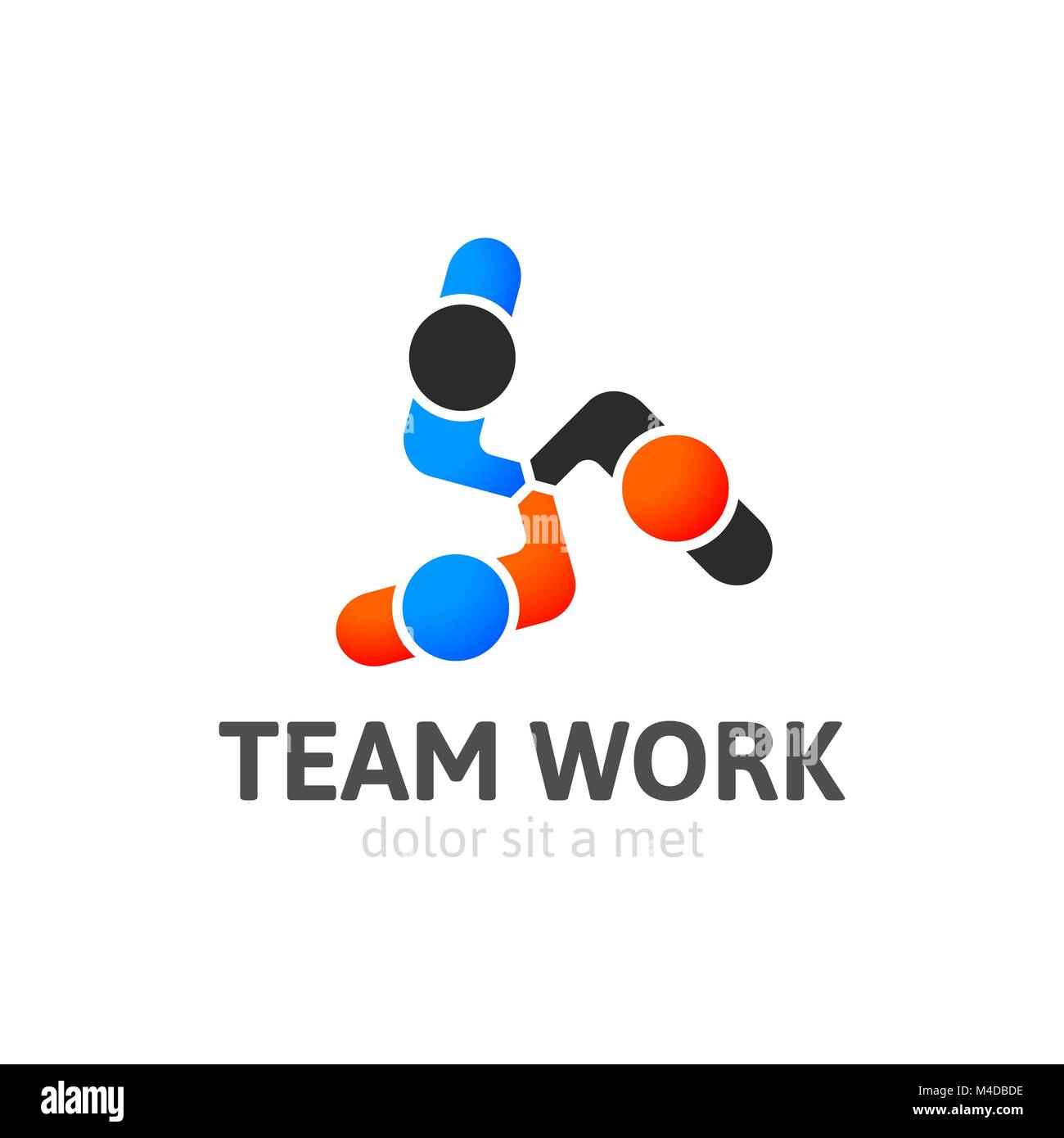 Handshake abstract logo vector design template Stock Vector Image & Art ...